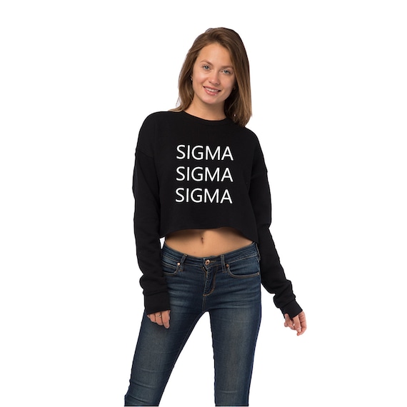 Sigma Sigma Sigma Cropped Crew Fleece Tri Sig Cropped - Etsy UK