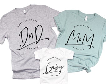 Last Name Shirts - Etsy