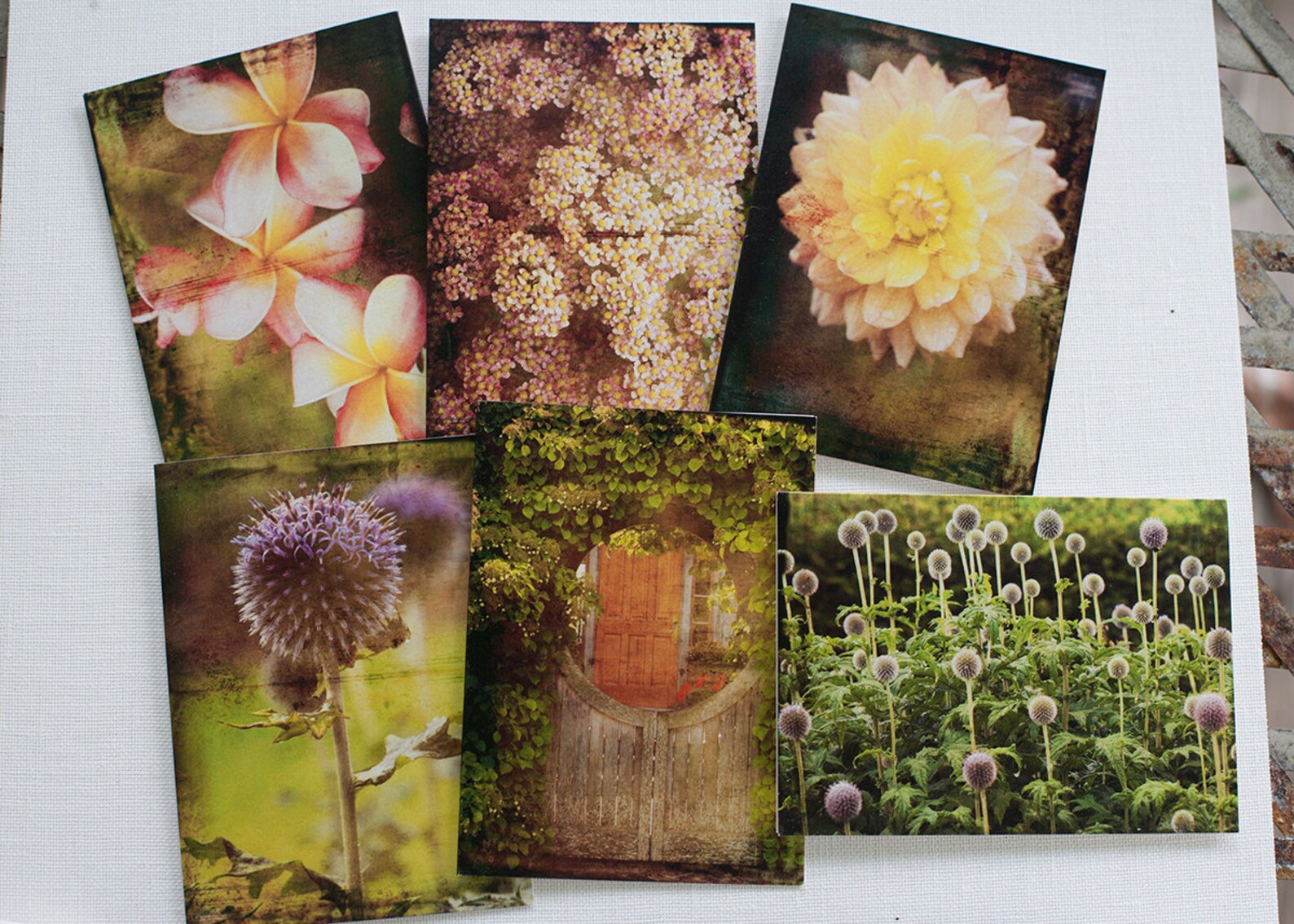 Vintage Flower Note Cards - Etsy