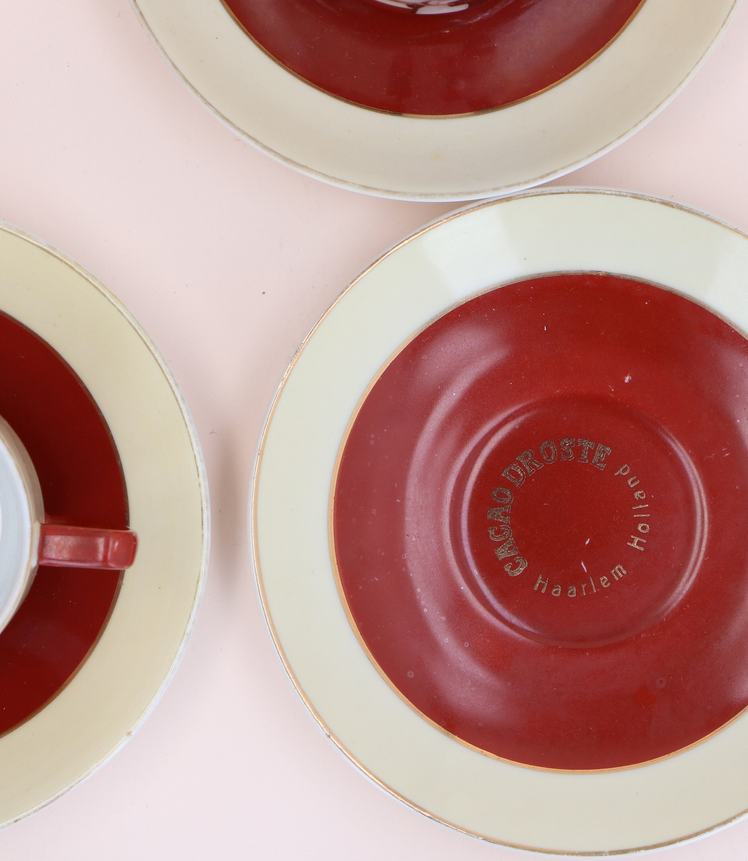 Droste Cacao Tableware Teapot, Cup & Saucer and Tray Netherlands ...