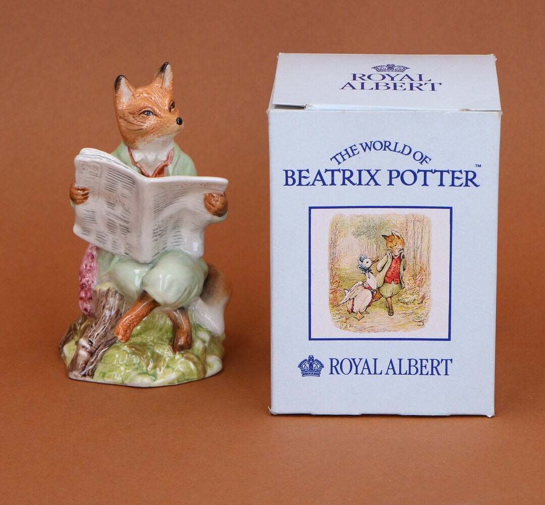 Royal Albert Foxy Reading Beatrix Potter 1990 Made in - Etsy