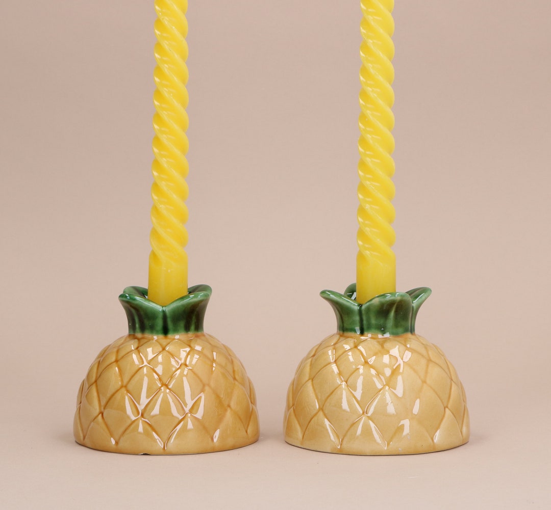 Two Beautiful Candlesticks From Villeroy & Boch Hand-painted Shaped ...