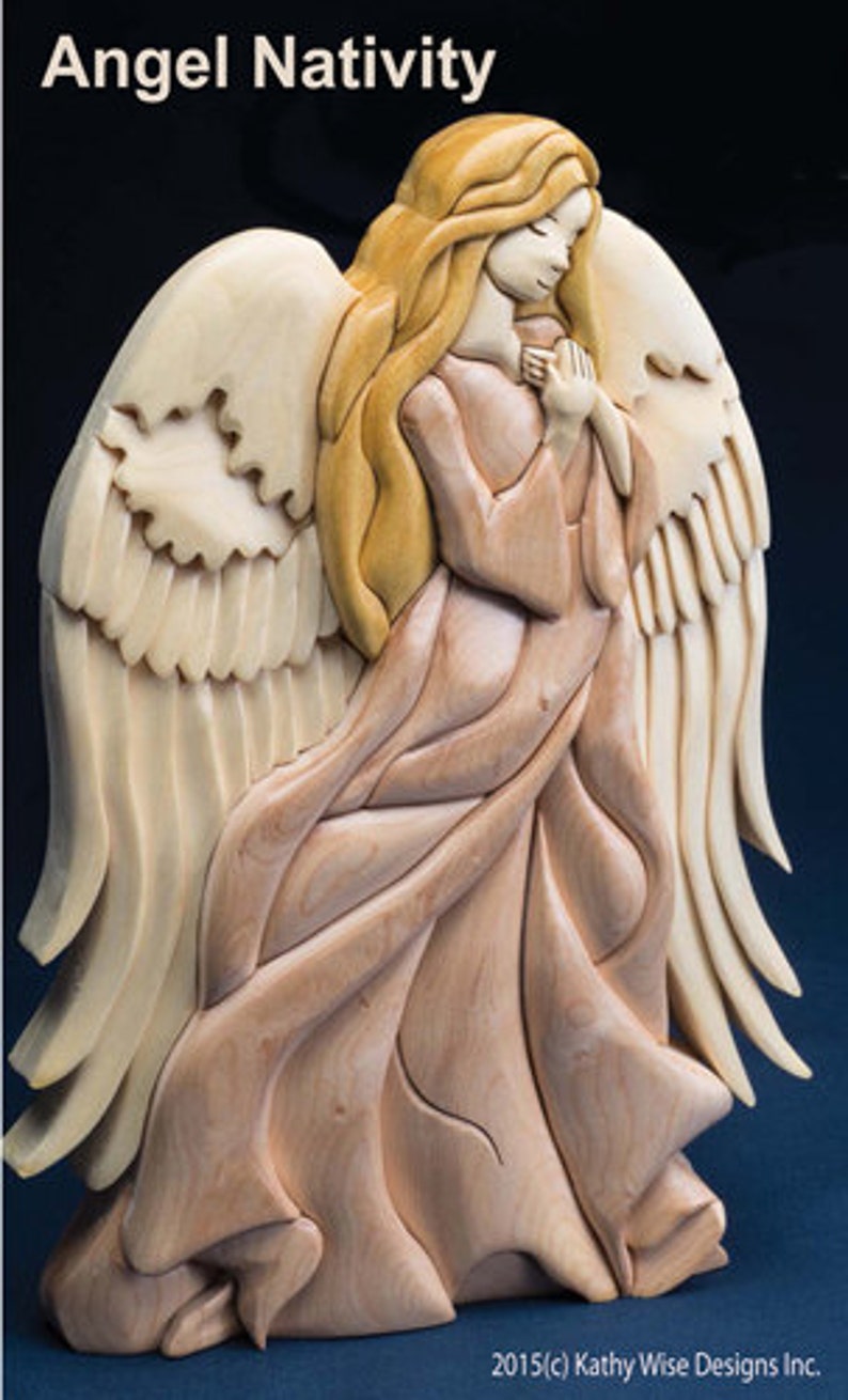Angel Nativity Intarsia PDF Download Intarsia Pattern D334 - Etsy