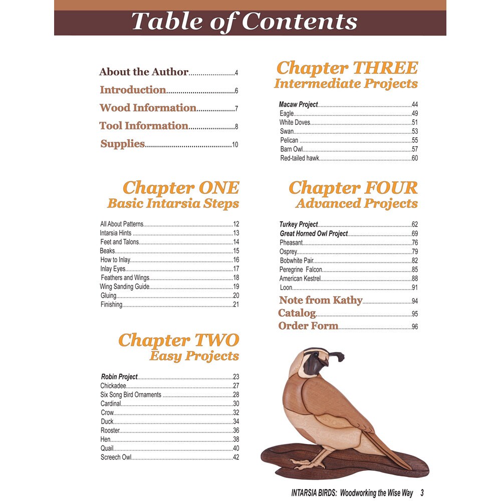 Intarsia Birds: Woodworking the Wise Way - Etsy