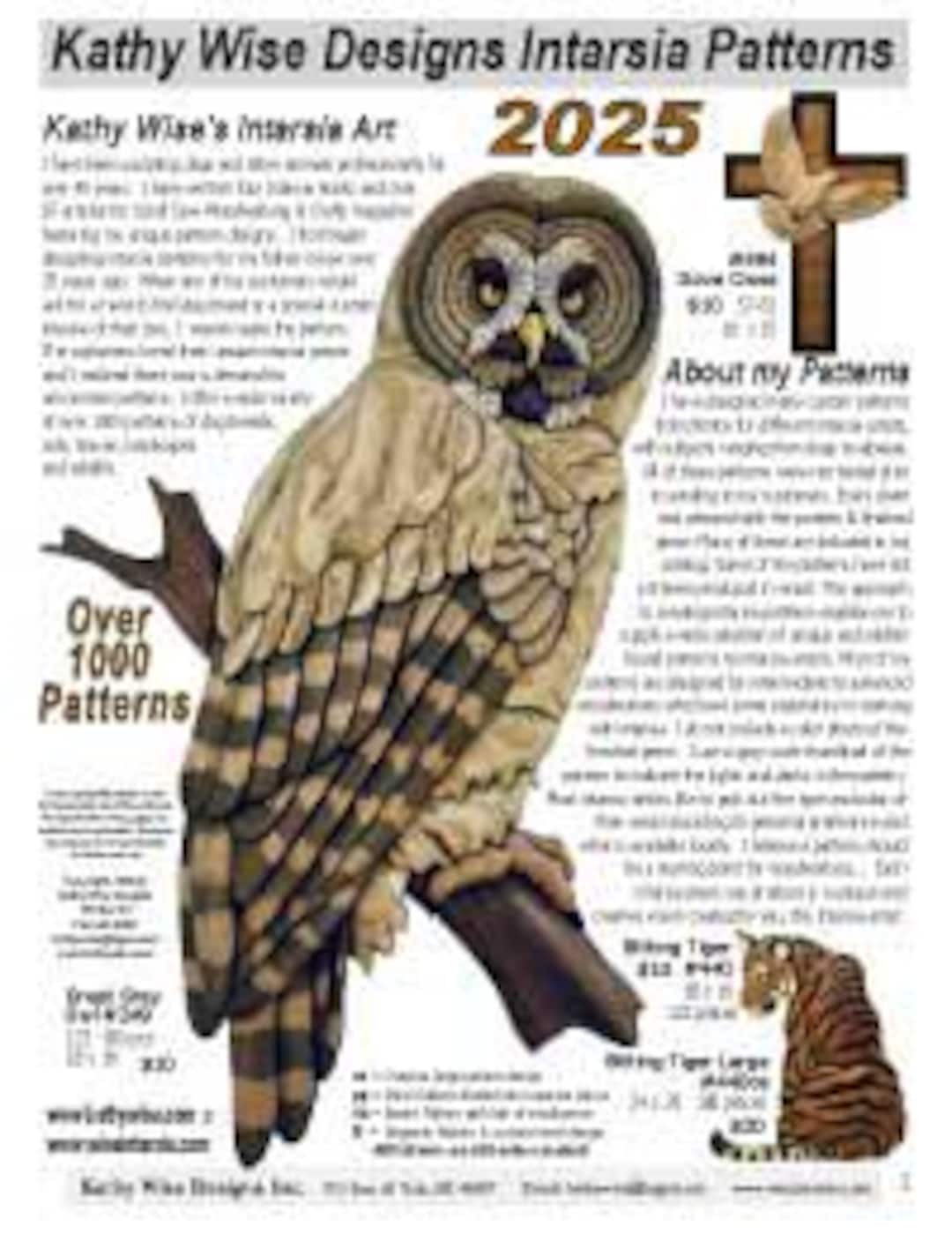 2025 Kathy Wise Designs Intarsia Pattern Catalog & Easter Cross ...
