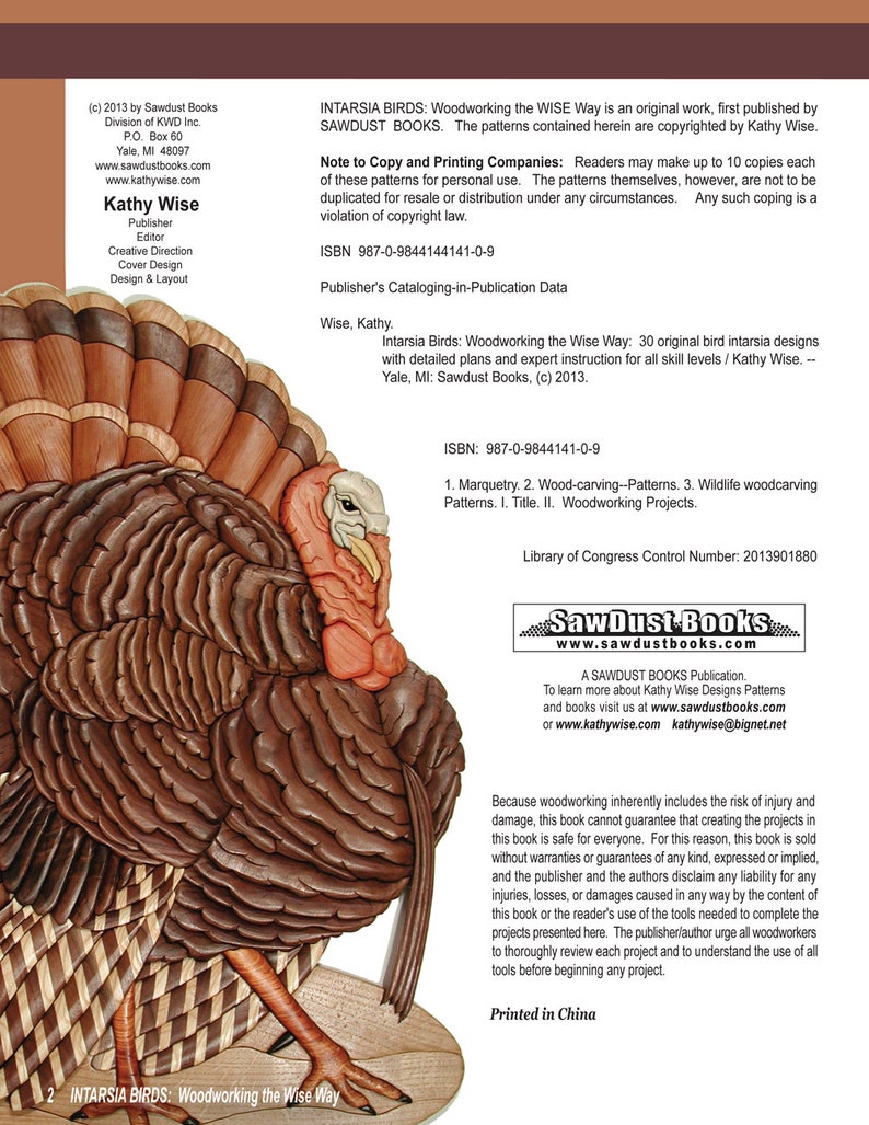 Intarsia Birds: Woodworking the Wise Way - Etsy