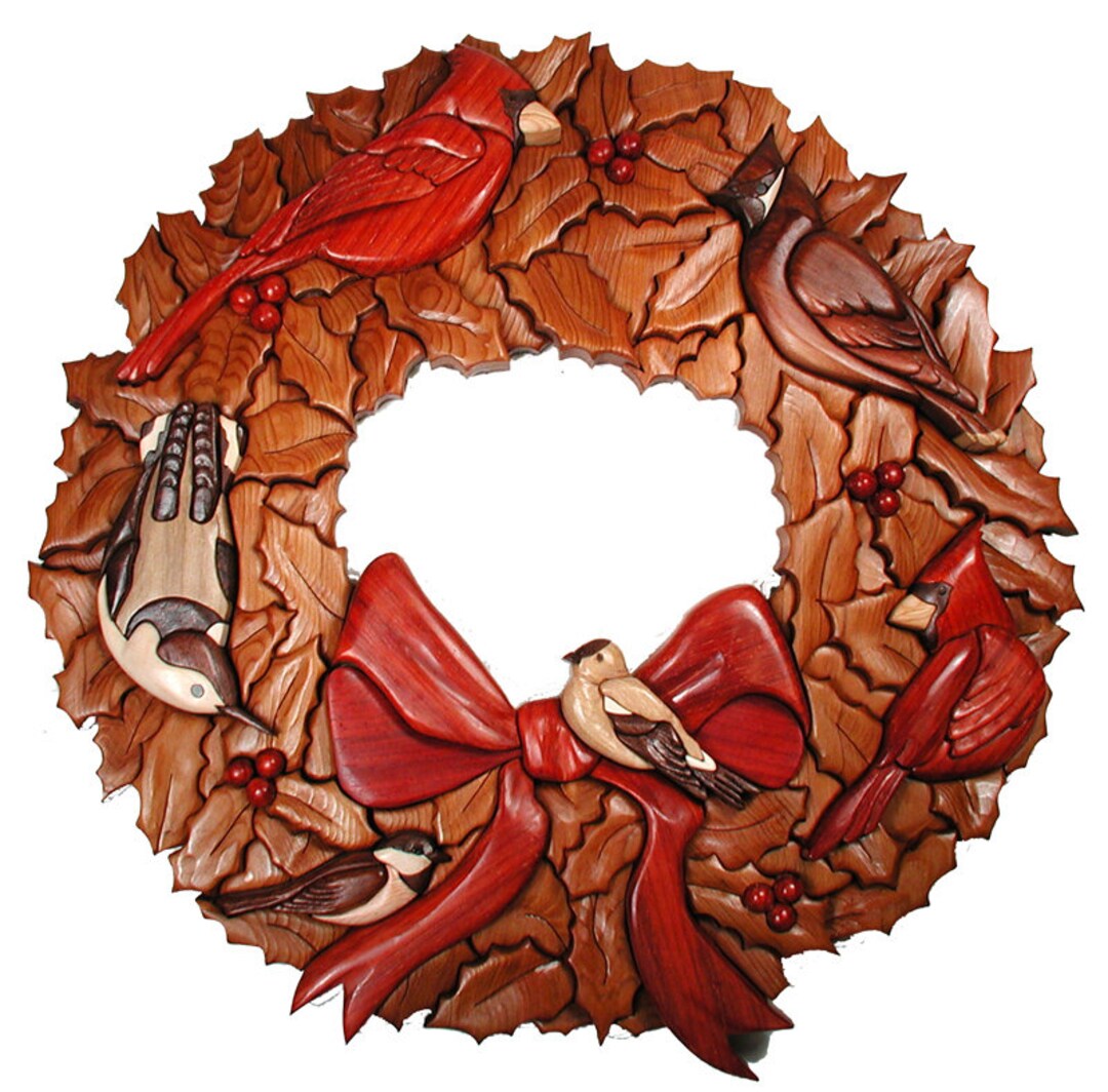 Intarsia Bird Wreath Pdf Download Pattern - Etsy