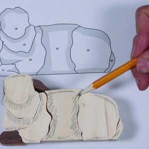 Shepherd and Sheep Nativity PDF Download Intarsia Pattern D333 - Etsy
