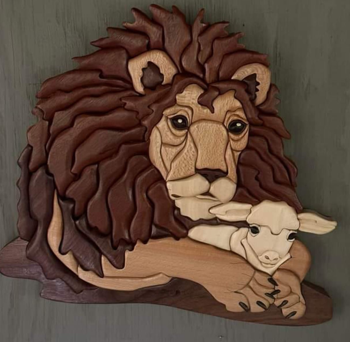 Lion and Lamb Intarsia PDF Download Pattern - Etsy