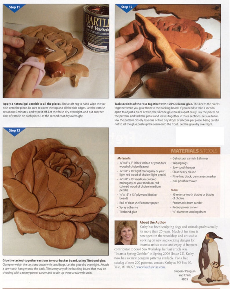 Rose Pdf Intarsia Pattern - Etsy