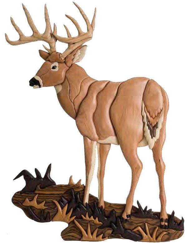 Whitetail Deer PDF Download Intarsia Pattern - Etsy