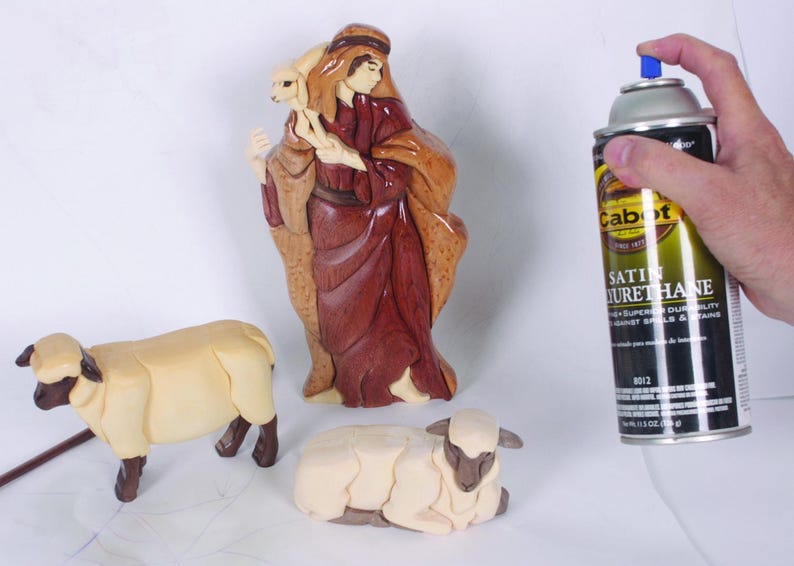 Shepherd and Sheep Nativity PDF Download Intarsia Pattern D333 - Etsy