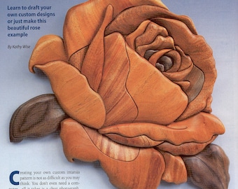 Wooden Intarsia Horse Riding Girl Pattern, Unique and Striking Design ...