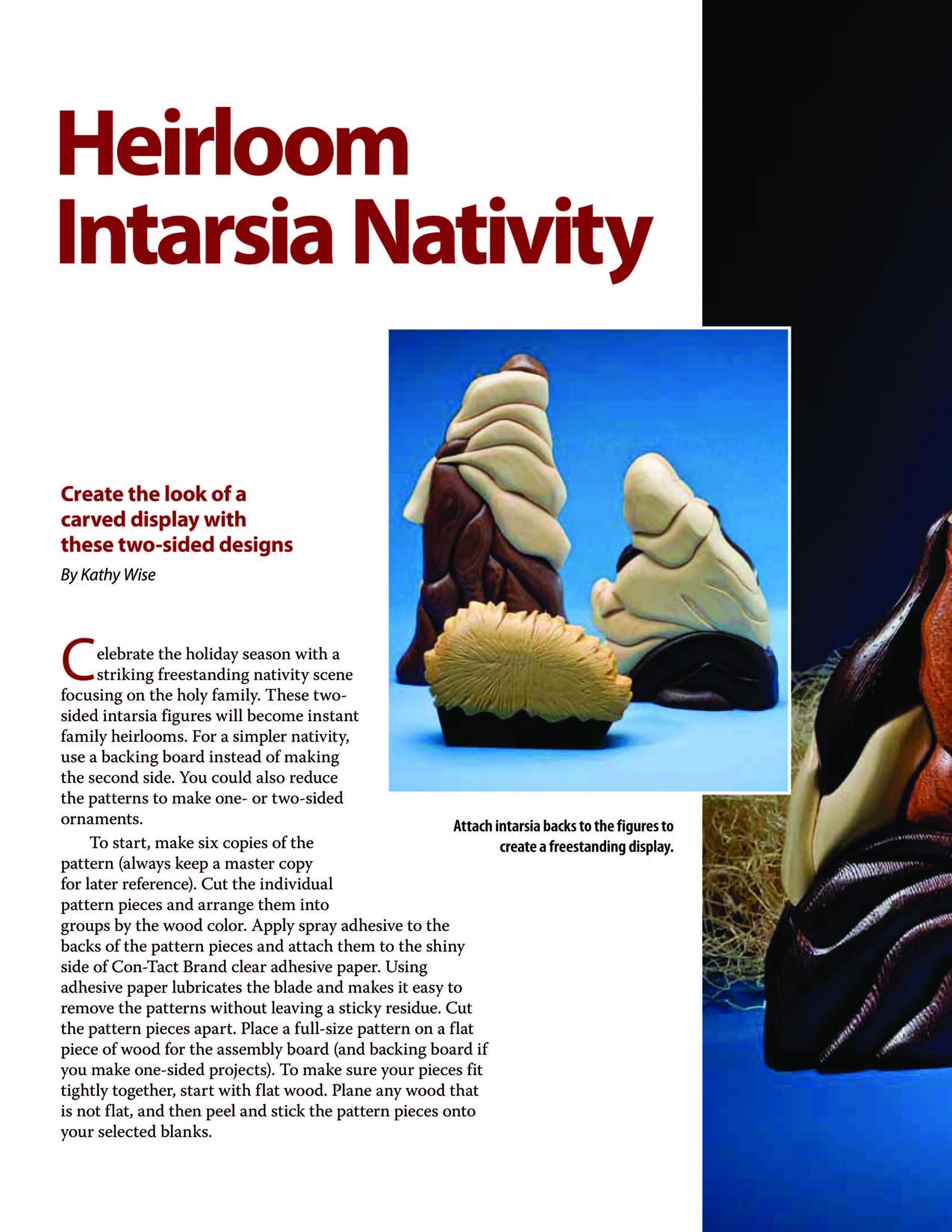 Nativity Three PDF Download Intarsia Pattern D337 - Etsy