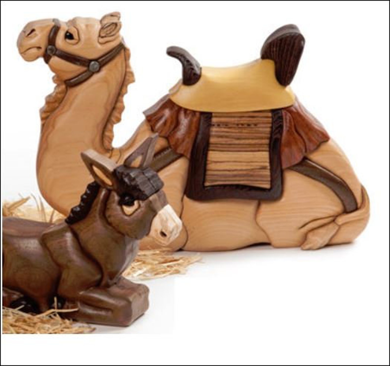 Nativity Camel and Donkey Intarsia Pattern PDF Download D342 - Etsy