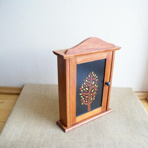 Autumn Wooden Key Box, Wooden Key Holder, Wall Key Hanger, Wooden Key ...
