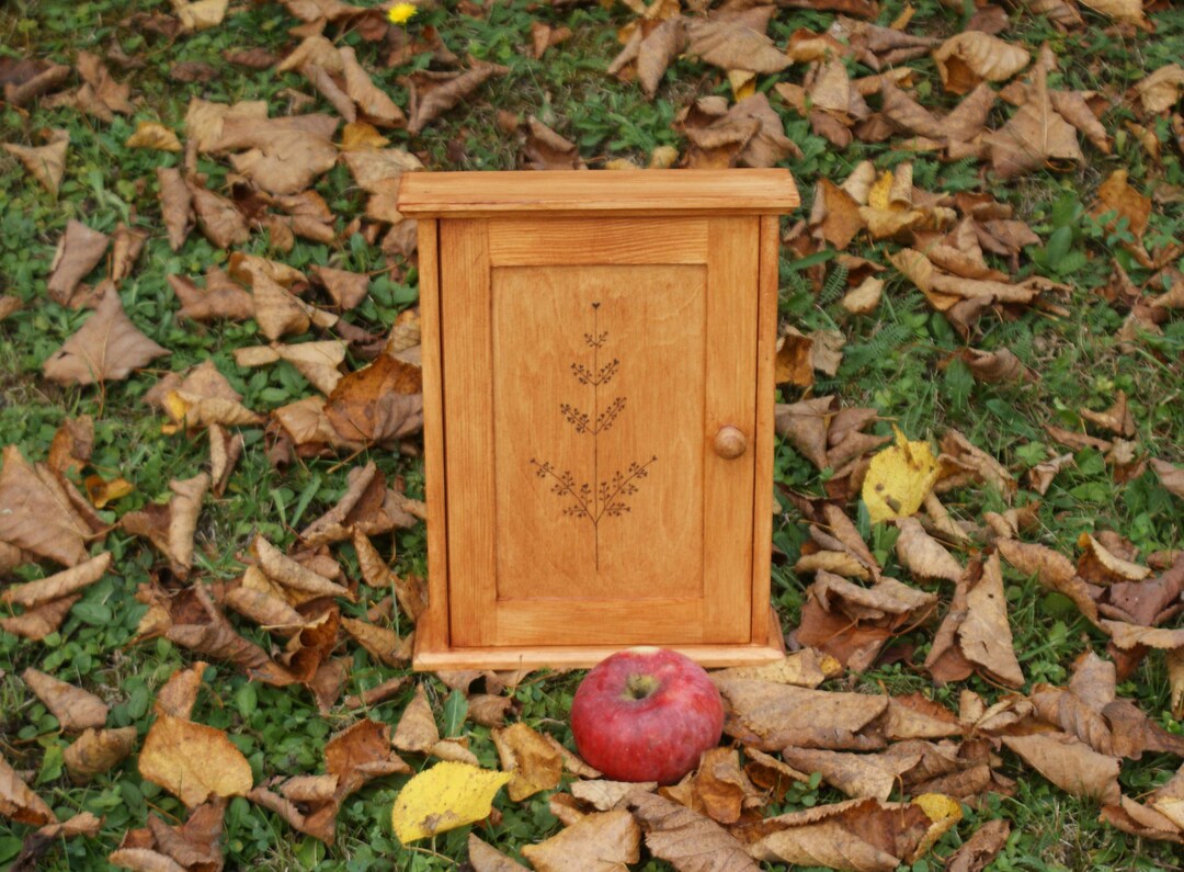 Rustic Key Box, Wooden Key Organizer, Leaf Key Cabinet, Wall Key Hanger ...
