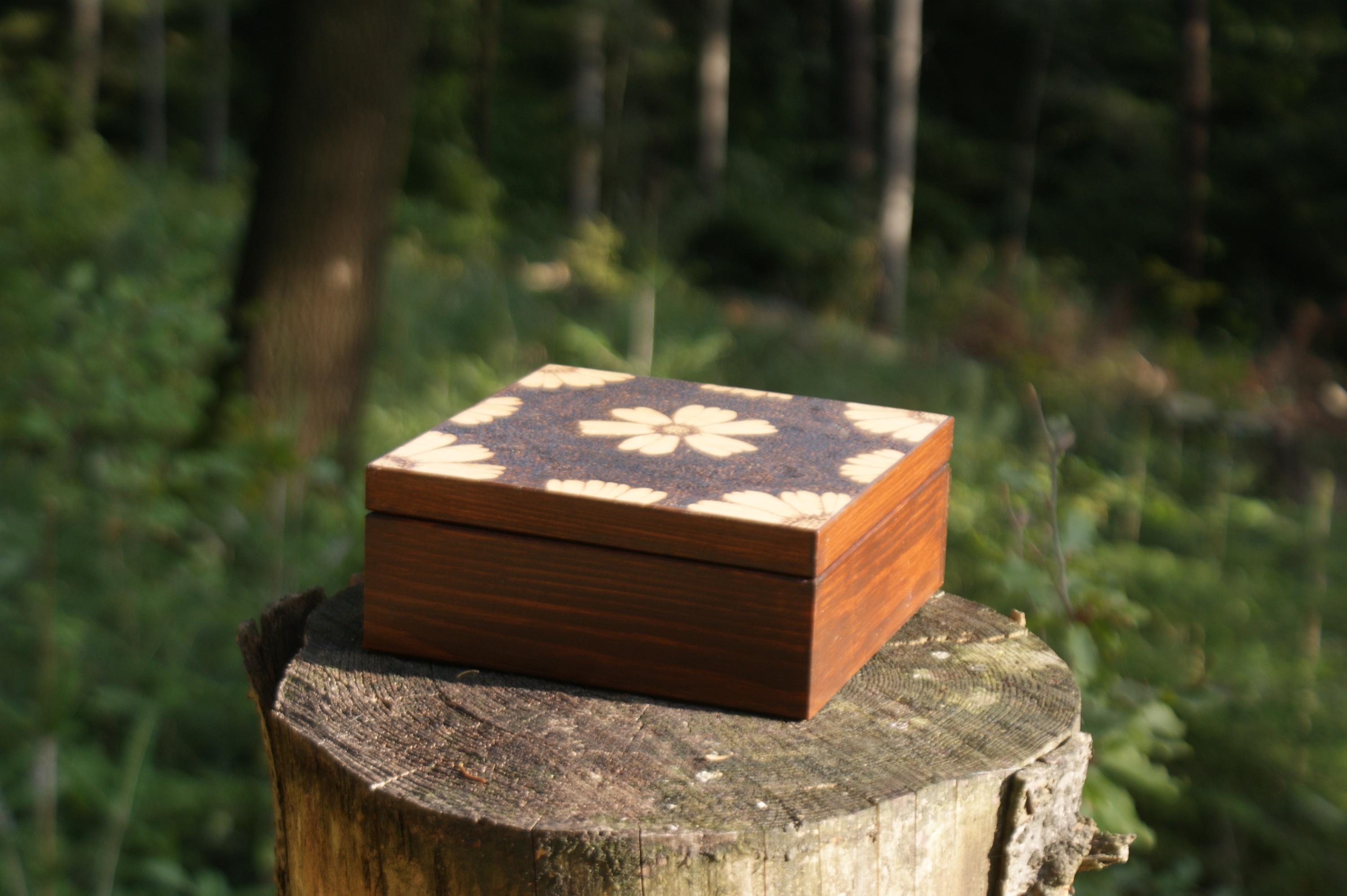 Cottagecore Box, Wooden Box, Rustic Jewelry Box, Cottagecore Flower Box ...