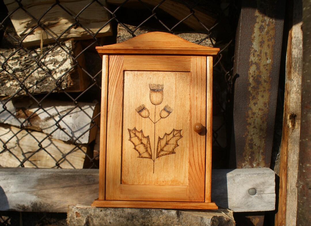 Rustic Key Box, Key Box Fall, Wooden Key Box, Wooden Key Holder, Rustic ...