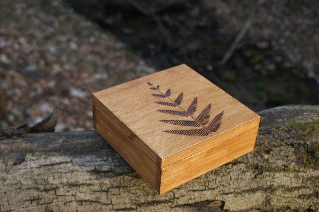 Rustic Wooden Box, Forest Box Wood, Gift for Forest and Nature Lover ...