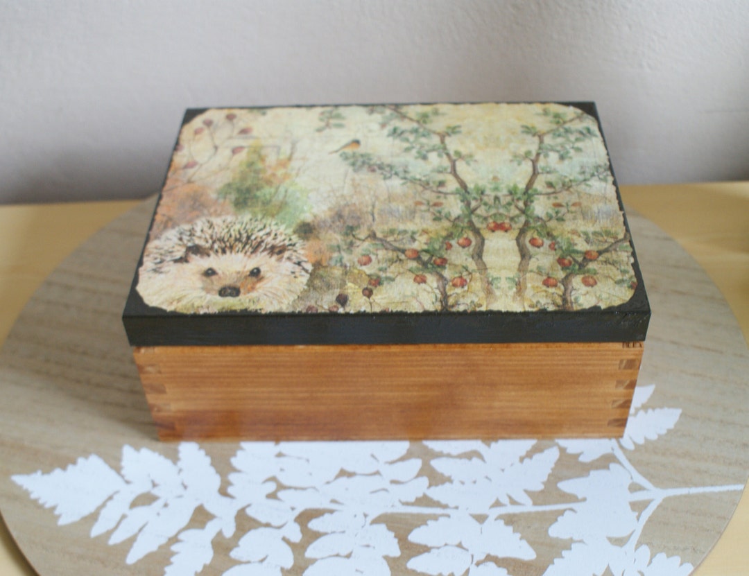 Rustic Tea Box, Wooden Tea Box, Rustic Box, Jewelry Box, Forest Box ...