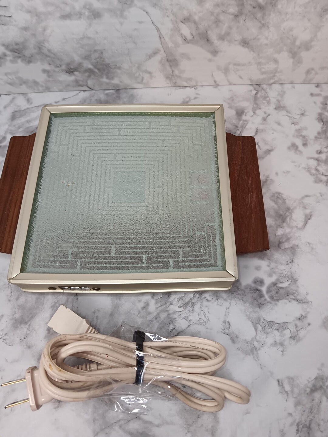 SALTON Hotray Electric Food Warming Tray Vtg Hot Plate H-100 6” WORKS ...