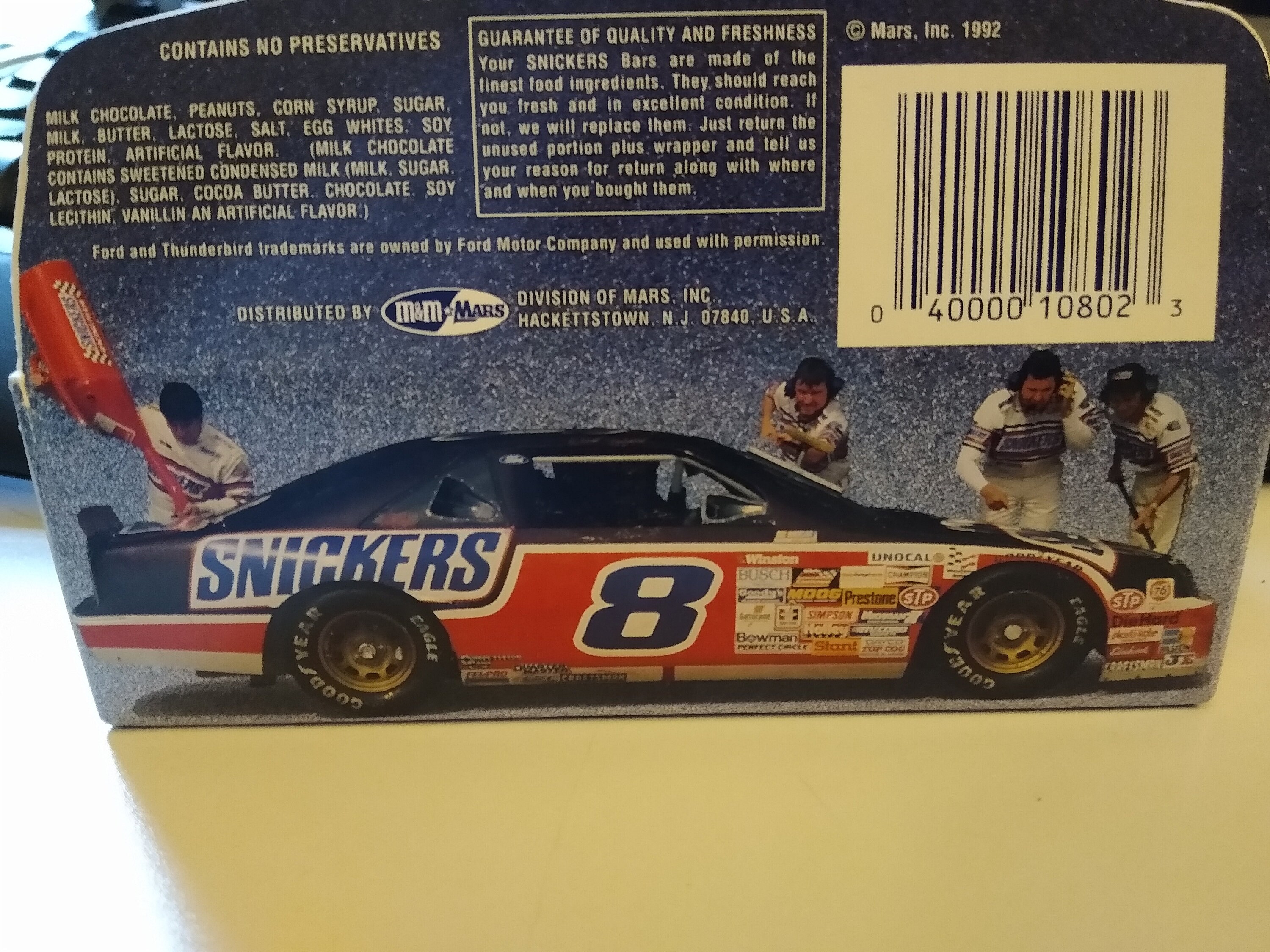 Vintage 1992 Snickers Racing Team 8 Dick Trickle Toy Race - Etsy España