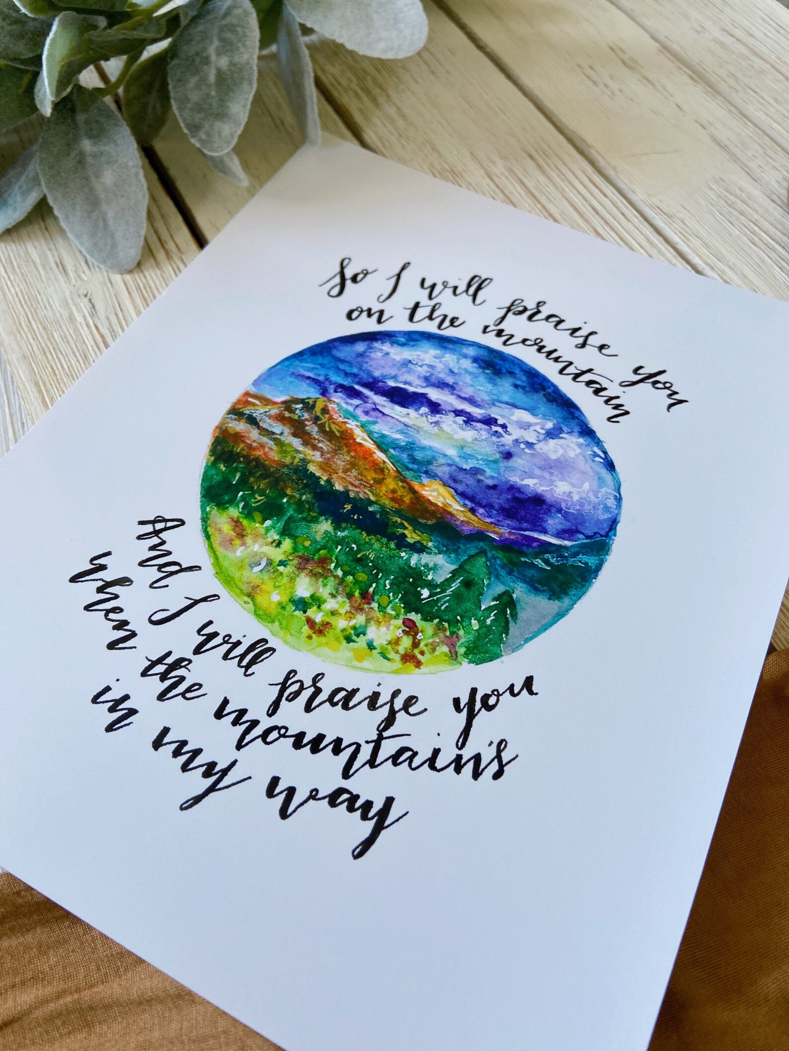 Instant Download Highlands Hillsong Lyrics Watercolor - Etsy