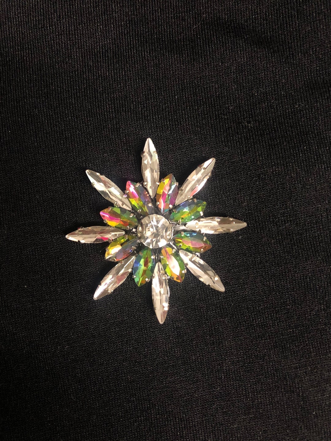 Head SCARF- W/ Iridescent Crystal Sunburst, Fashionable Scarves,cancer ...