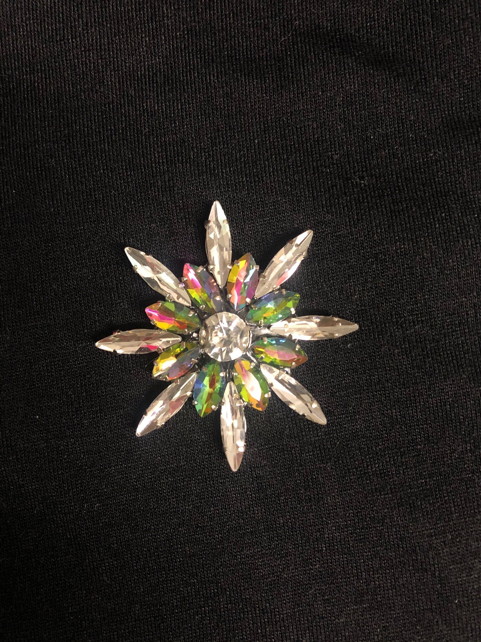 Head SCARF- W/ Iridescent Crystal Sunburst, Fashionable Scarves,cancer ...