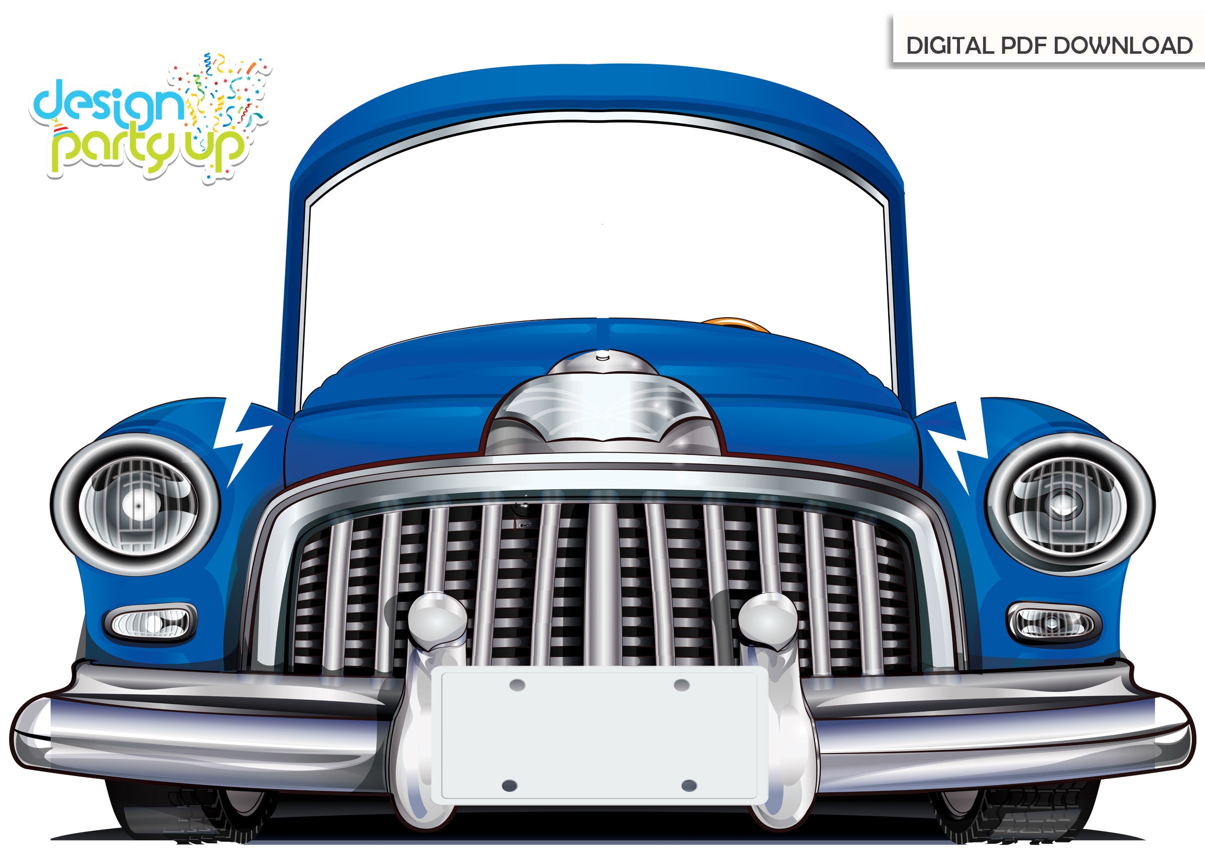 Classic 50's Blue Car Photo Booth - Etsy