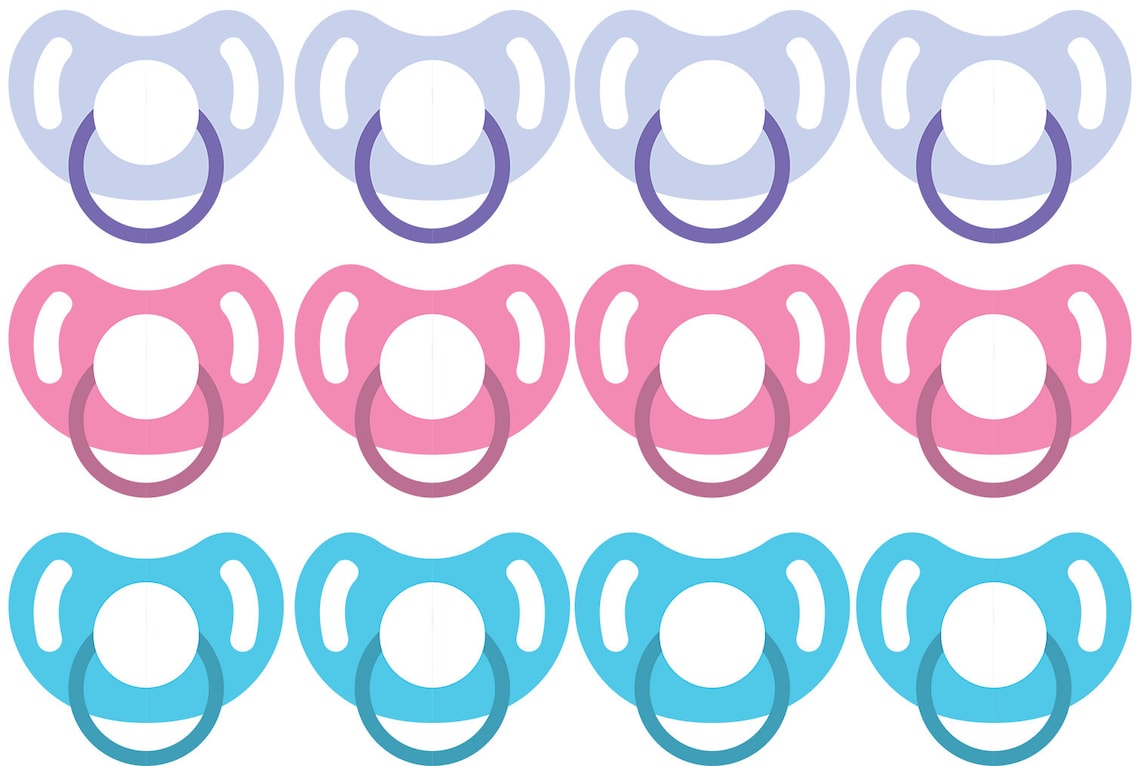 Pin the Pacifier on the Crying Baby Game Poster - Etsy