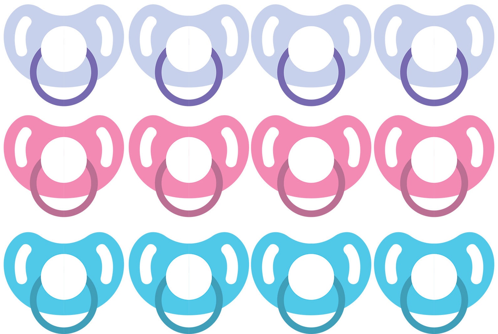 Pin the Pacifier on the Crying Baby Game Poster - Etsy