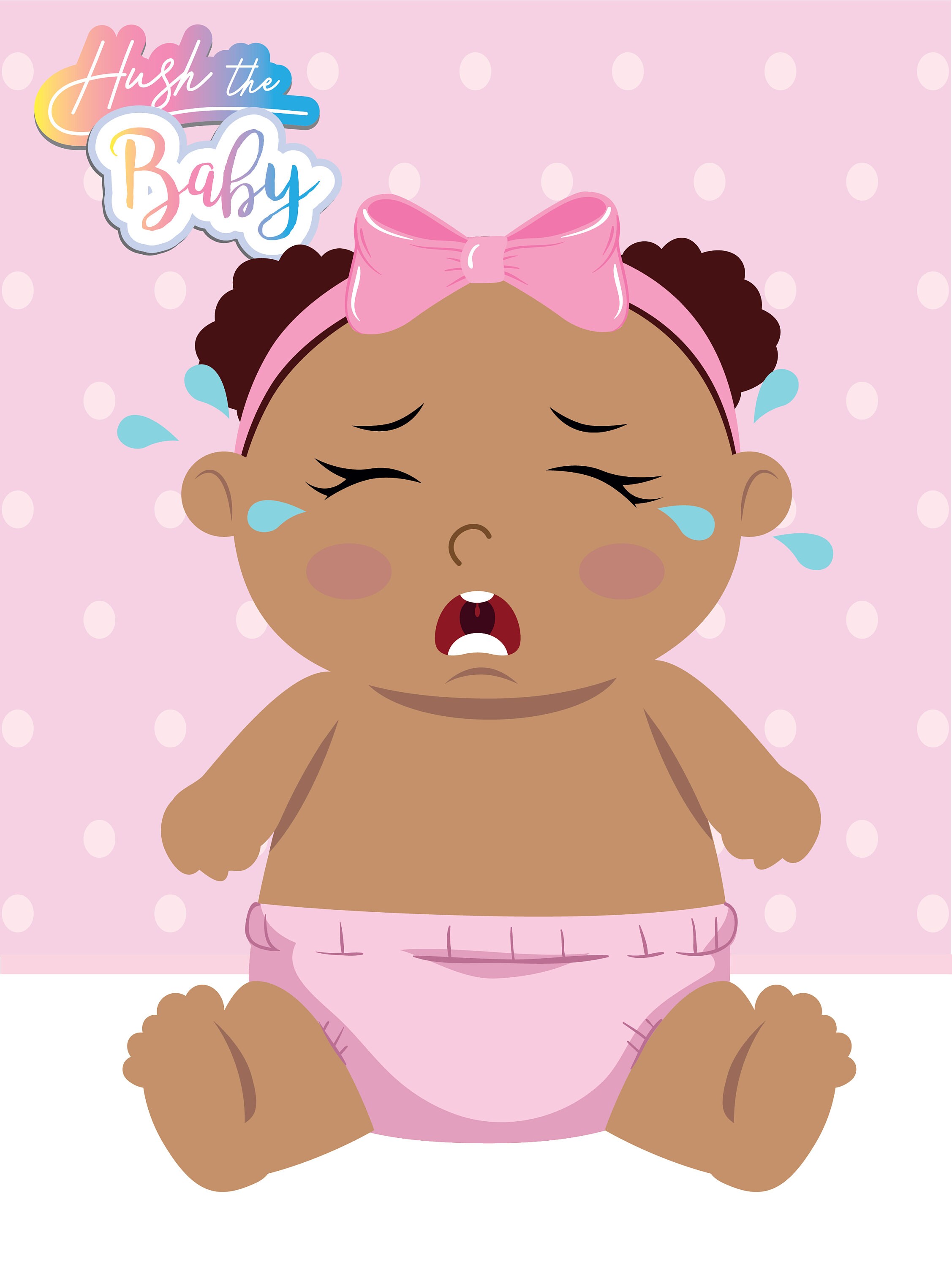 Pin the Pacifier on the Crying Baby Game Poster | Etsy