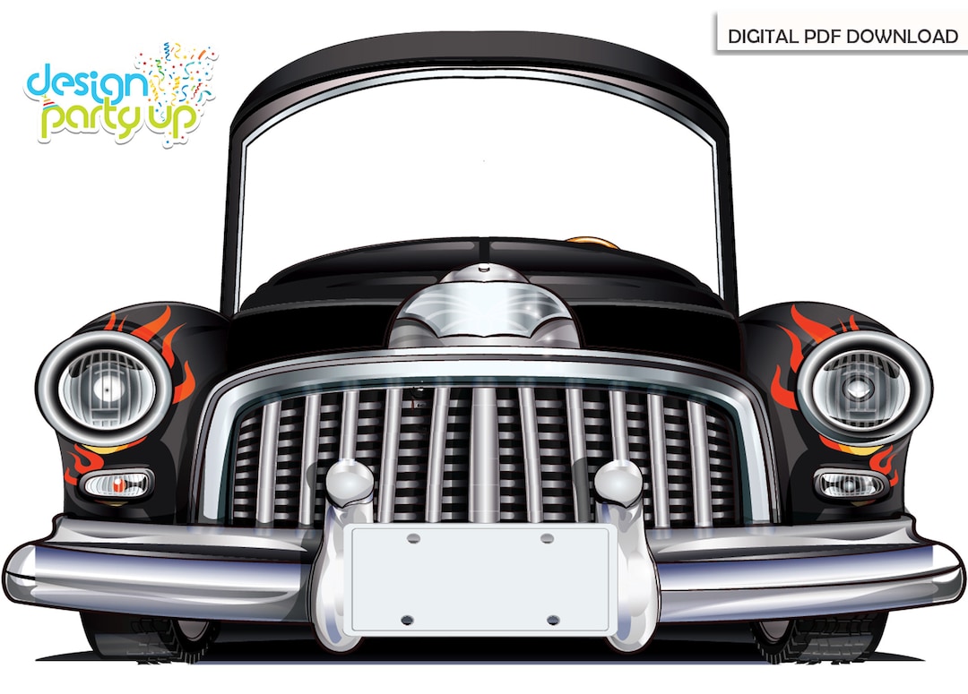 Classic 50's Car Photo Booth Prop (digital Download) - Trunk or Treat ...