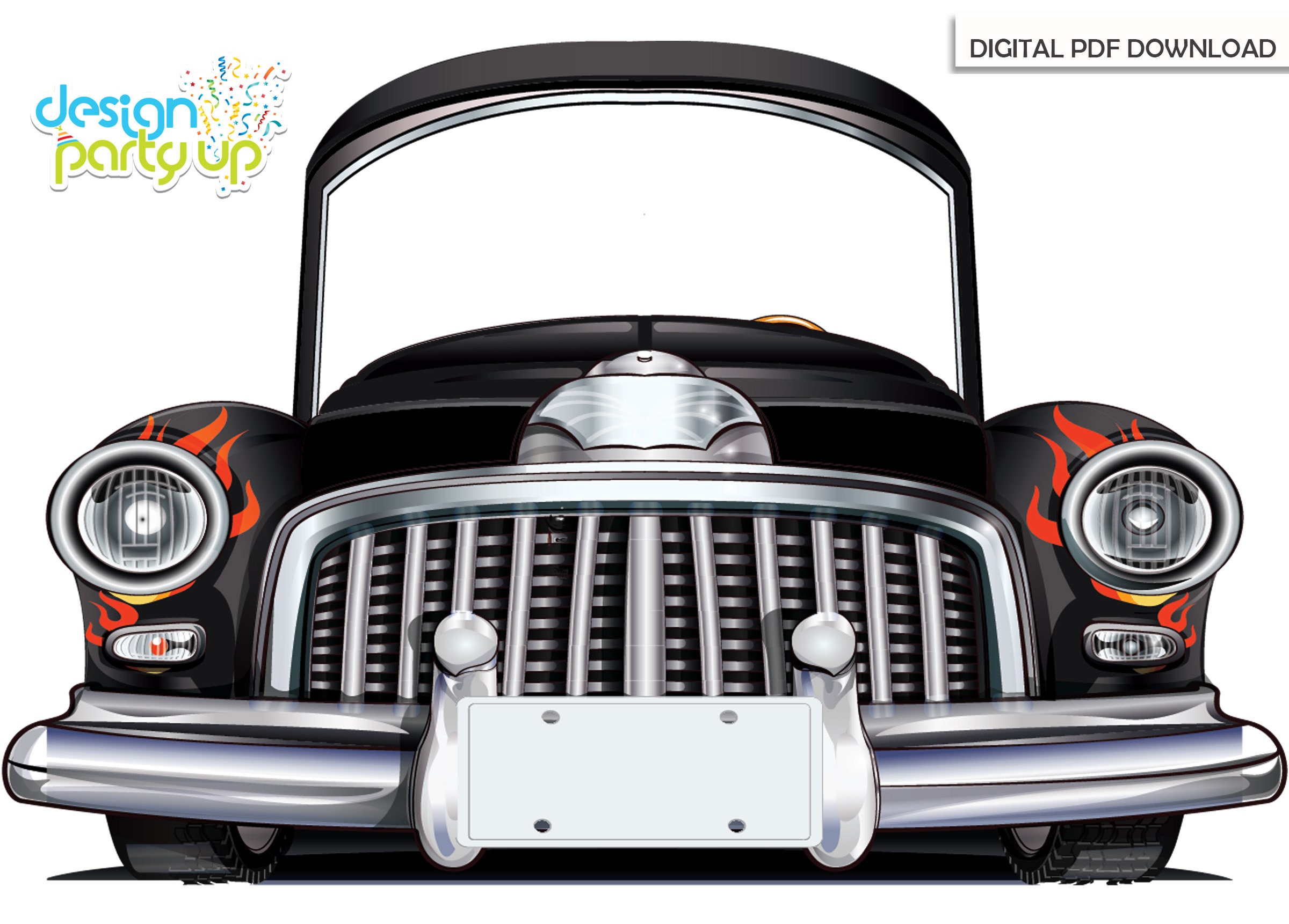 Classic 50's Car Photo Booth Prop (digital Download) - Trunk or Treat ...