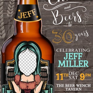 Beer Party Invitation - Cheers and Beers- Pub, Tavern, Bar, Over 21 ...