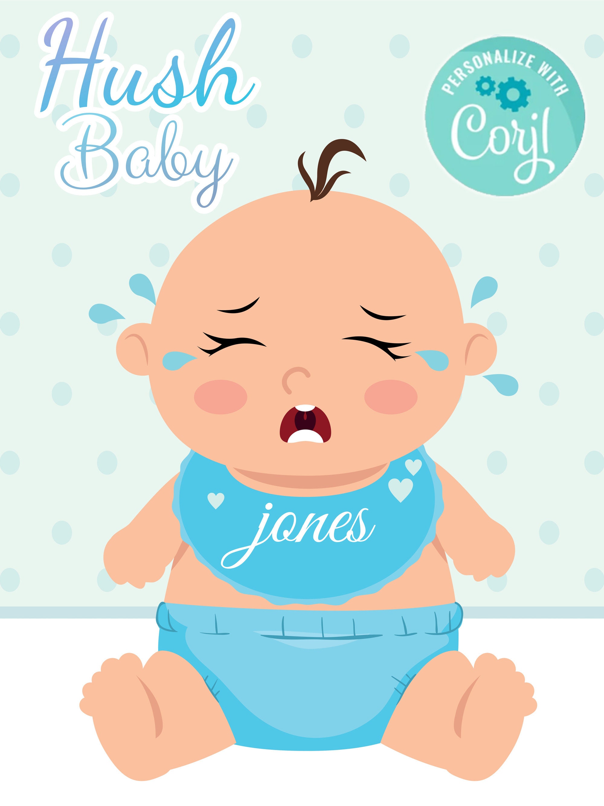 Pin the Pacifier on the Crying Baby Game - Poster 18" X24" - Etsy