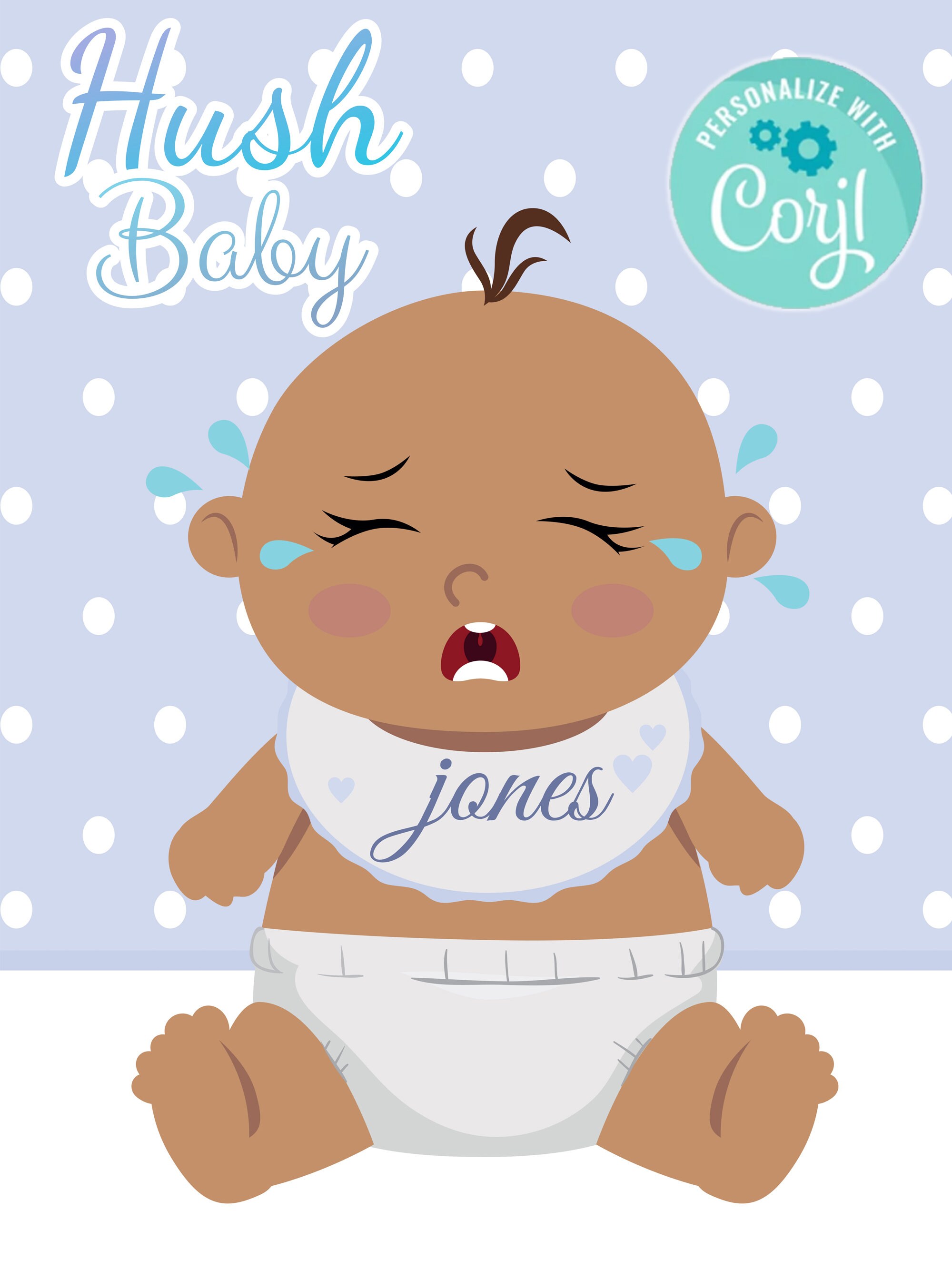 Pin the Pacifier on the Crying Baby Game Poster 18 - Etsy