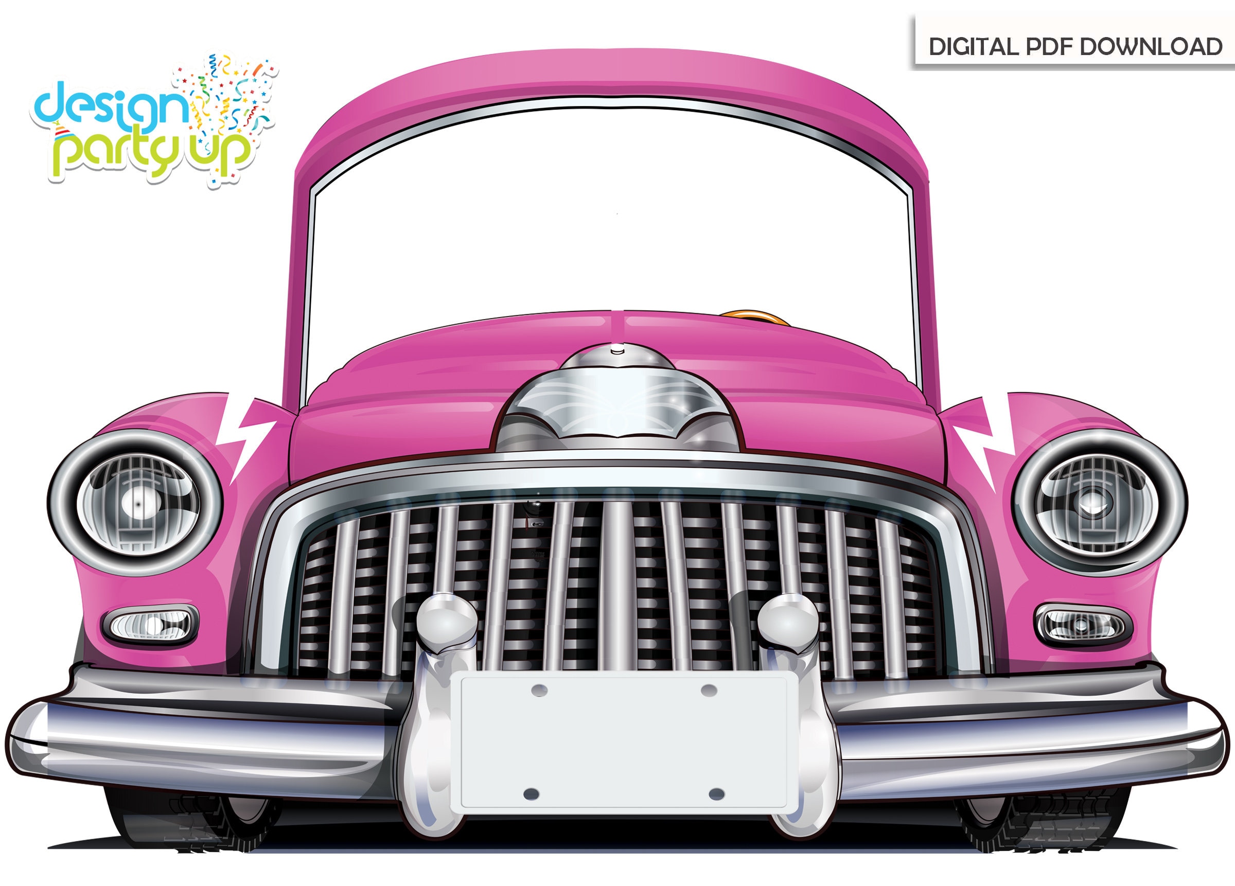 Classic 50's PINK Car Photo Booth - Etsy