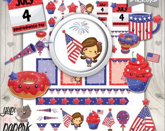 July Planner Stickers - Etsy