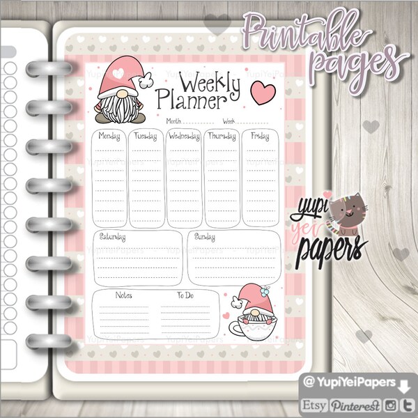Gnome Planner - Etsy