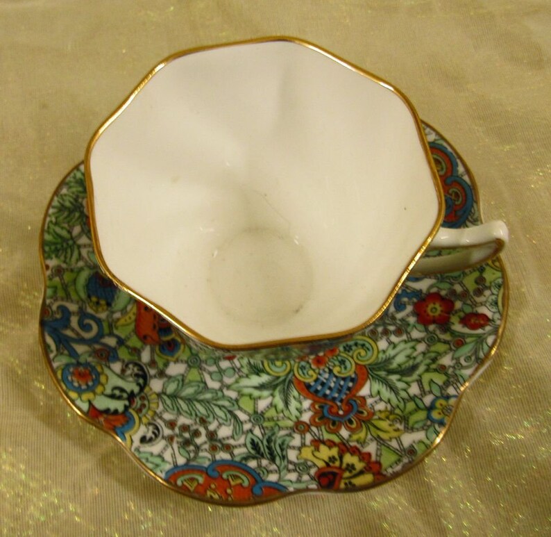 Vintage Rosina Paisley Teacup and Saucer - Etsy
