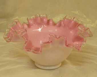 Pink Fenton Silvercrest - Etsy