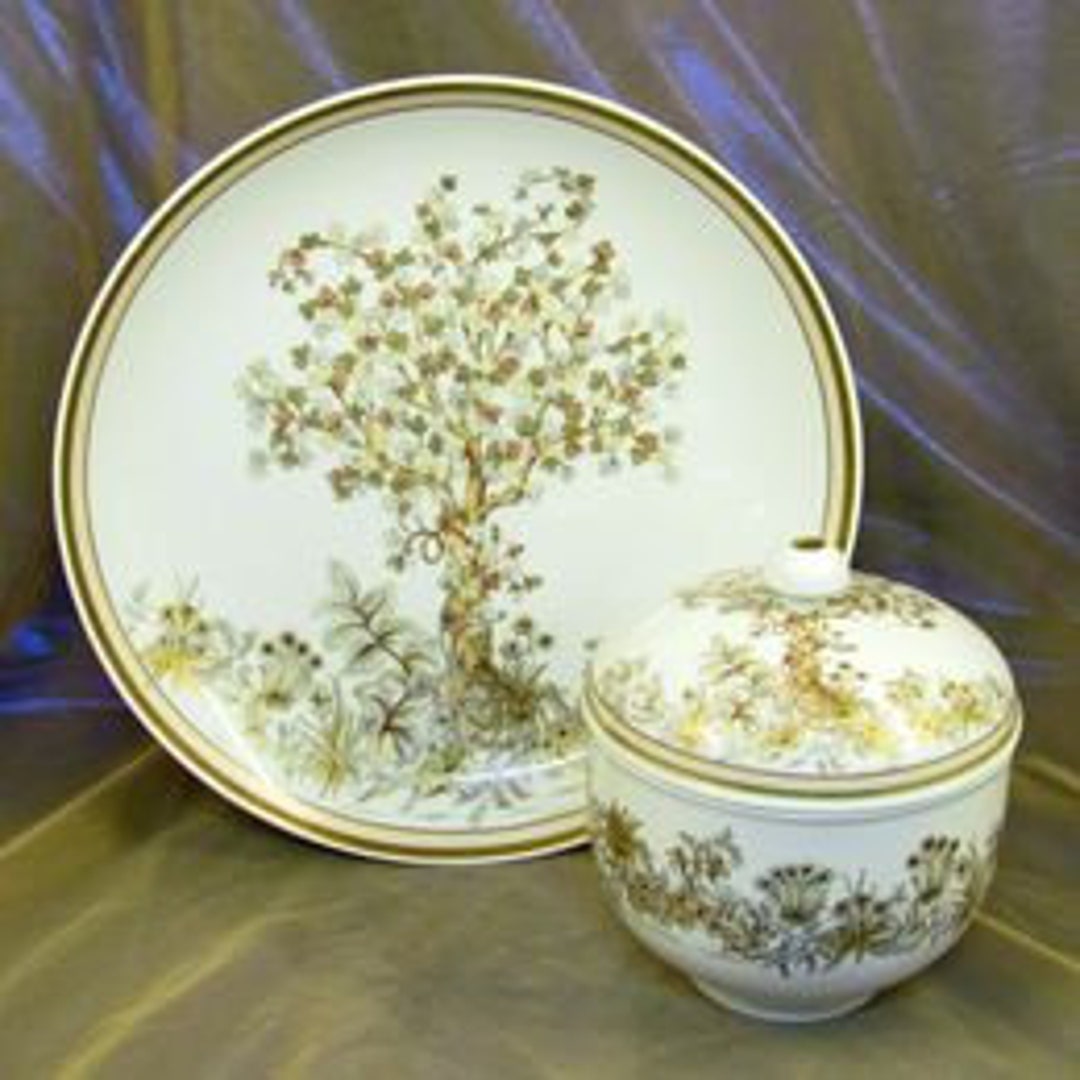 Kaiser W Germany Porcelain China Platter and Bonboniere - Etsy