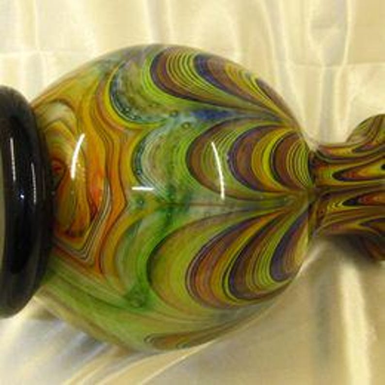 Multi Color Art Glass Vase - Etsy