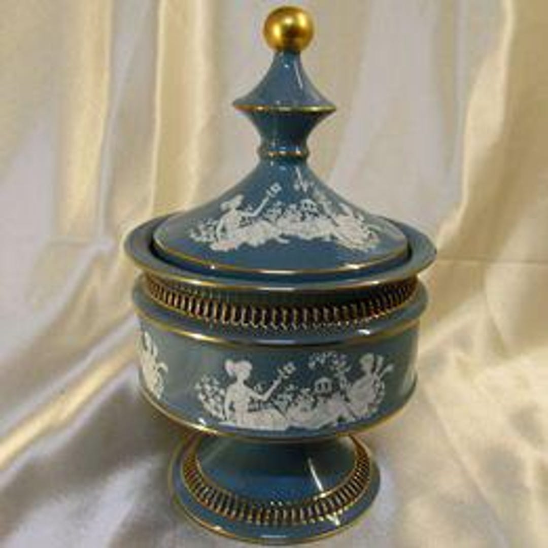 Neoclassical Covered Compote Dish - Etsy