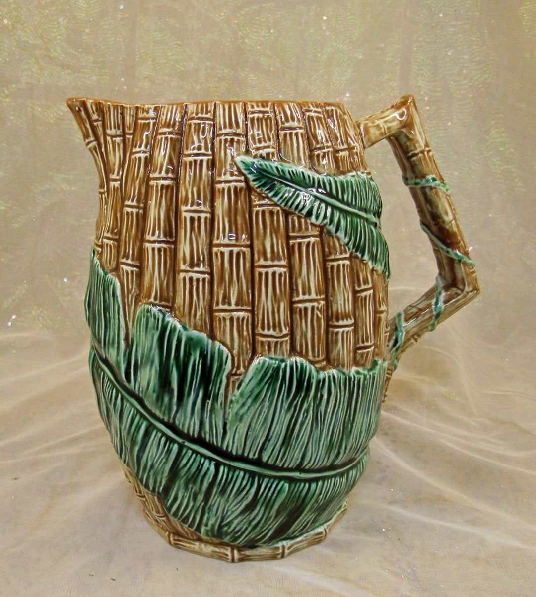 Vintage 1989 Fitz and Floyd 'fern Grotto' Pitcher - Etsy
