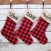 Buffalo Check Christmas Stocking - Personalized Plaid Stocking - Etsy