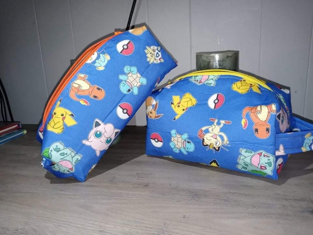 Pokemon Themed Toiletry Bag, Storage Bag, Travel Bag, Pencil Bag ...